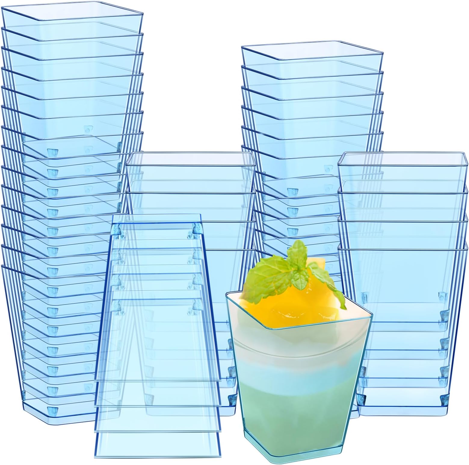 Amazon.com | Mifoci 50 Pcs 5 oz Plastic Dessert Cups Appetizer Cups for ...