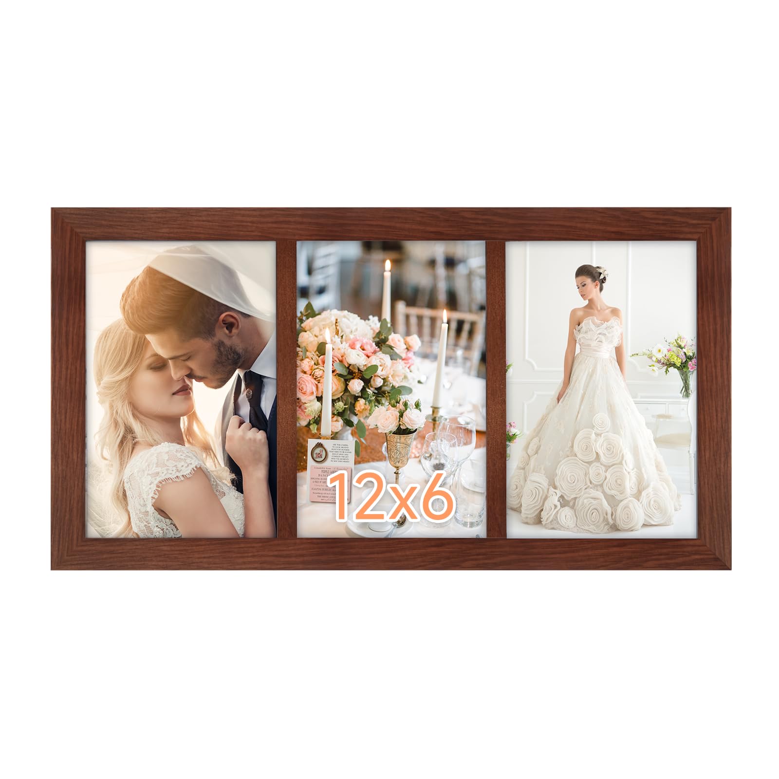 Snapklik.com : MOUDAMION 4x6 Oak Wood Picture Frames Collage Wall Decor ...