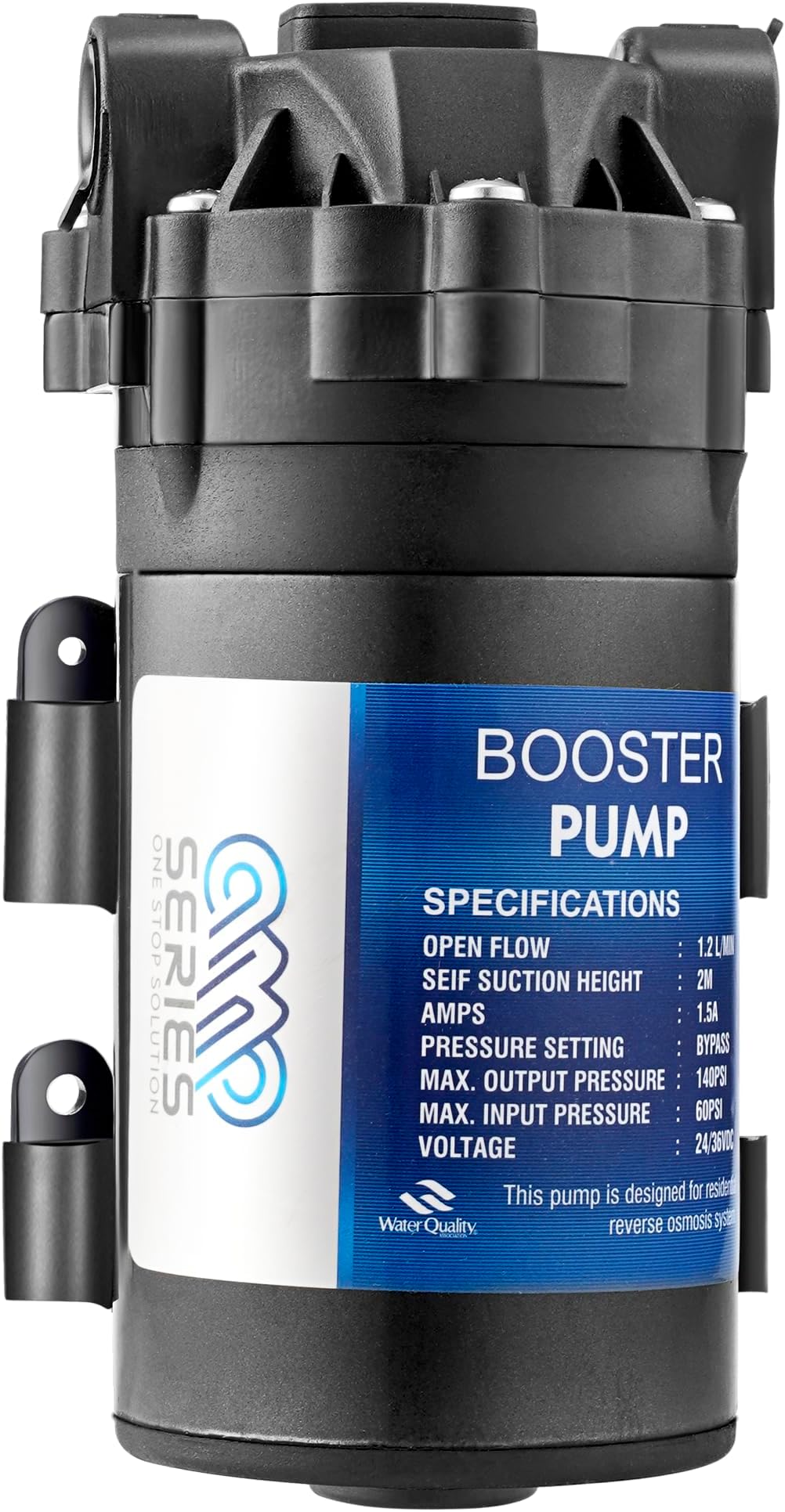 Noir Aqua RO Booster Pump Motor 100 GPD Heavy Duty Diaphragm Motor + SV ...