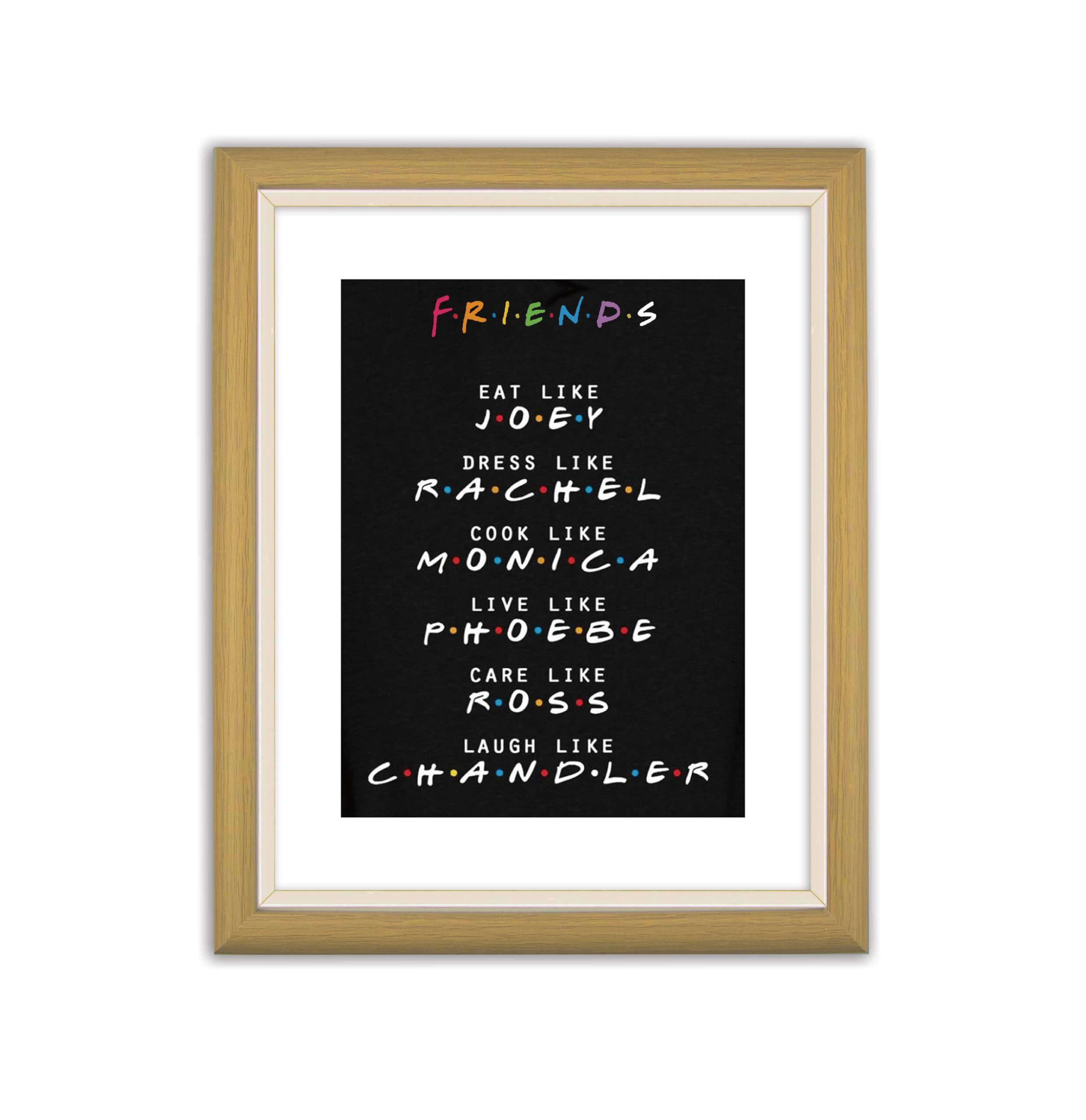 Amazon.com: Friends Framed Wall Art Decoration, 8x10 Friends ...