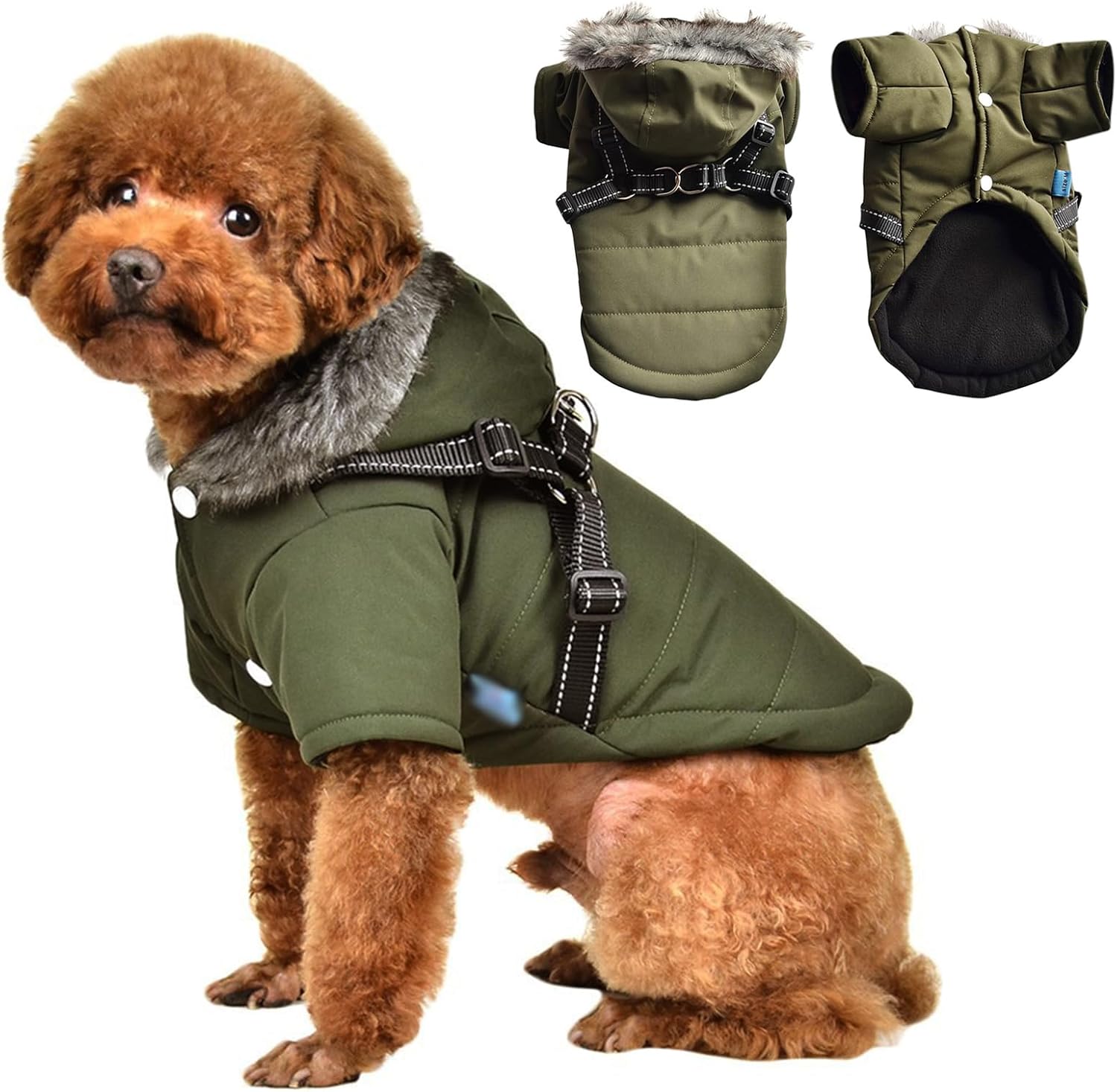 Amazon.com : Gyuzh Warm Dog Hoodie for Small Dogs Jacket Puppy Coats ...