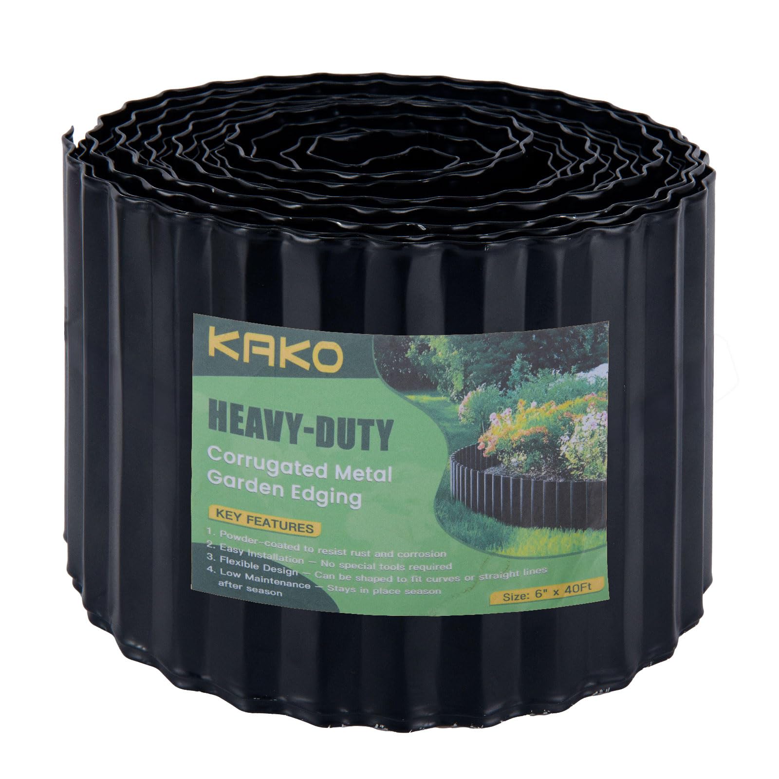 Chapou 4'' x 100' Landscape Edging Kit Plastic Garden Edging Border ...