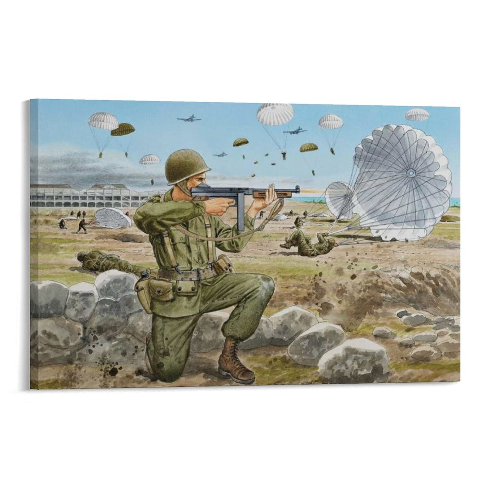 Wwii Paratrooper Art