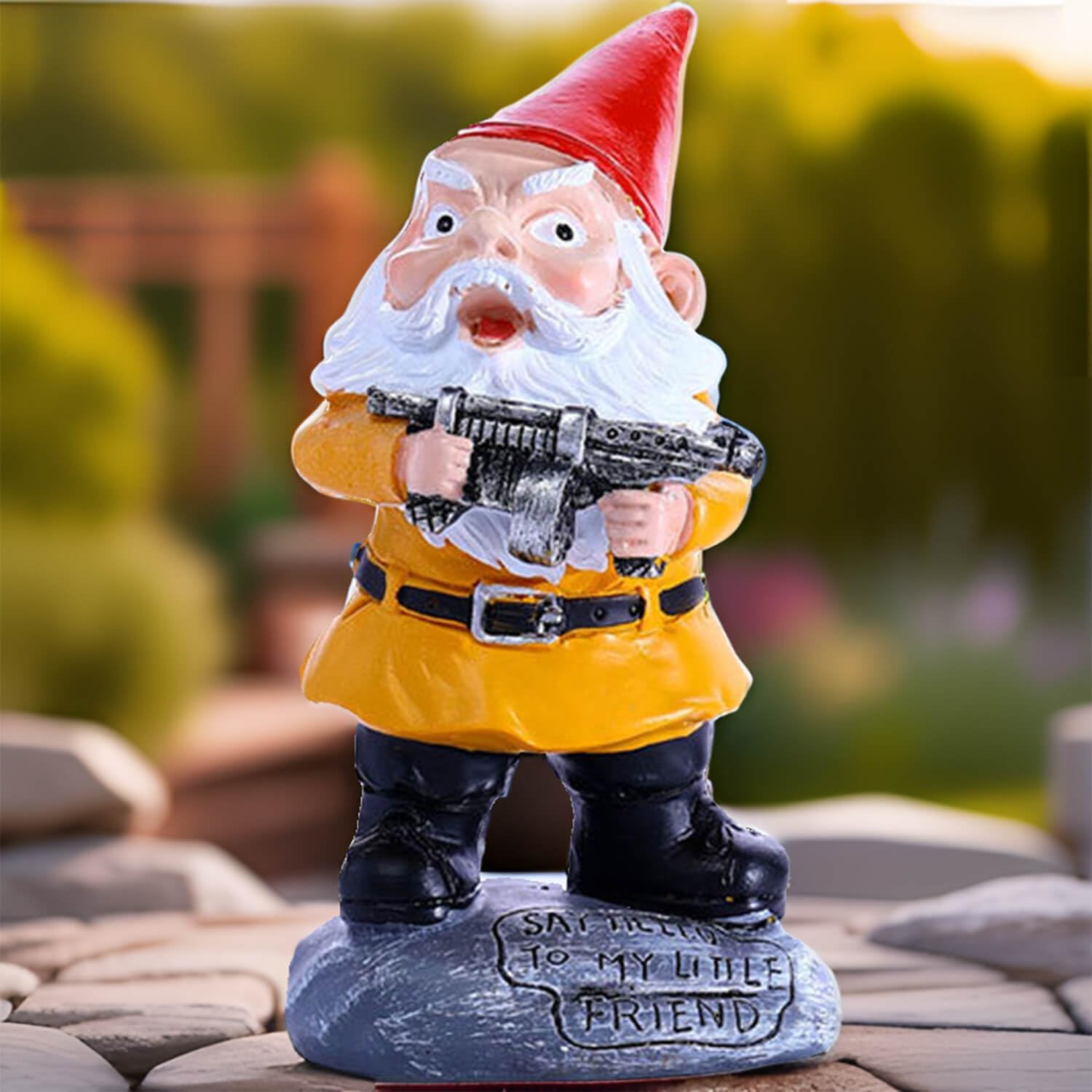 LINHUAAOO Funny Garden Gnome, Naughty Gnomes Statues Figurines for ...
