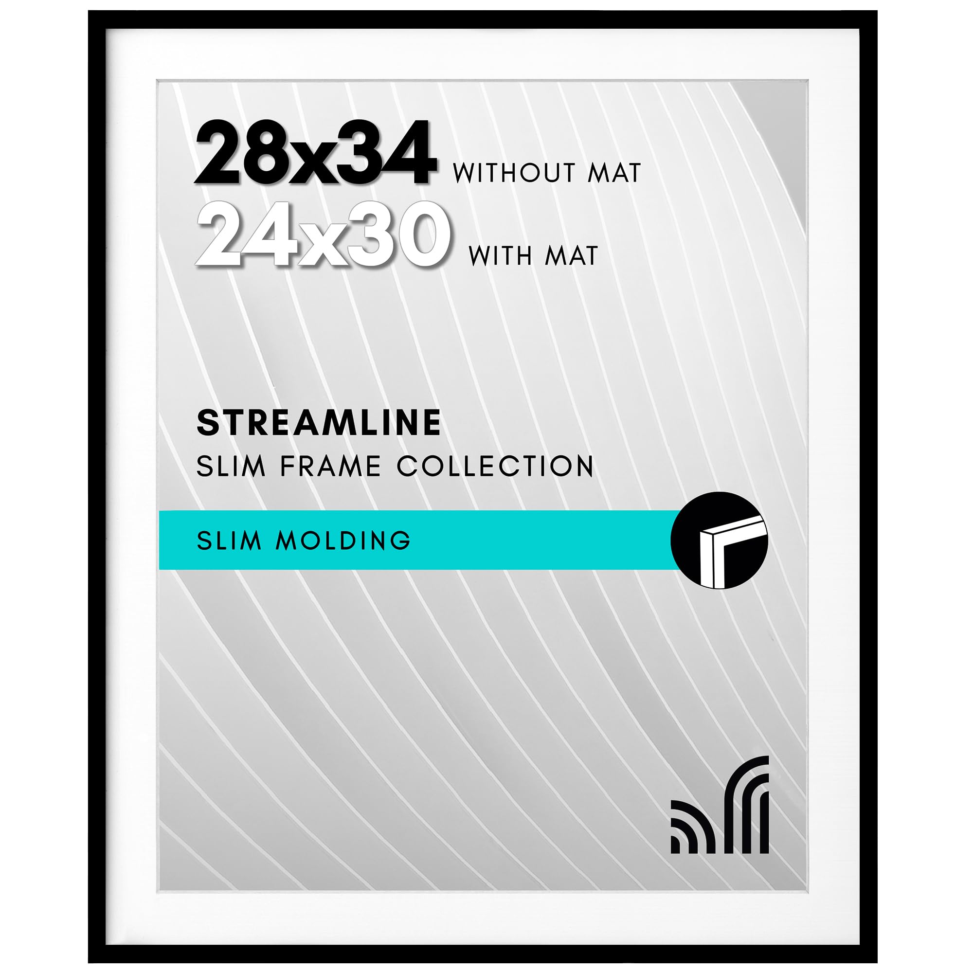 Amazon.com - Americanflat 28x34 Picture Frame with Polished Plexiglass ...