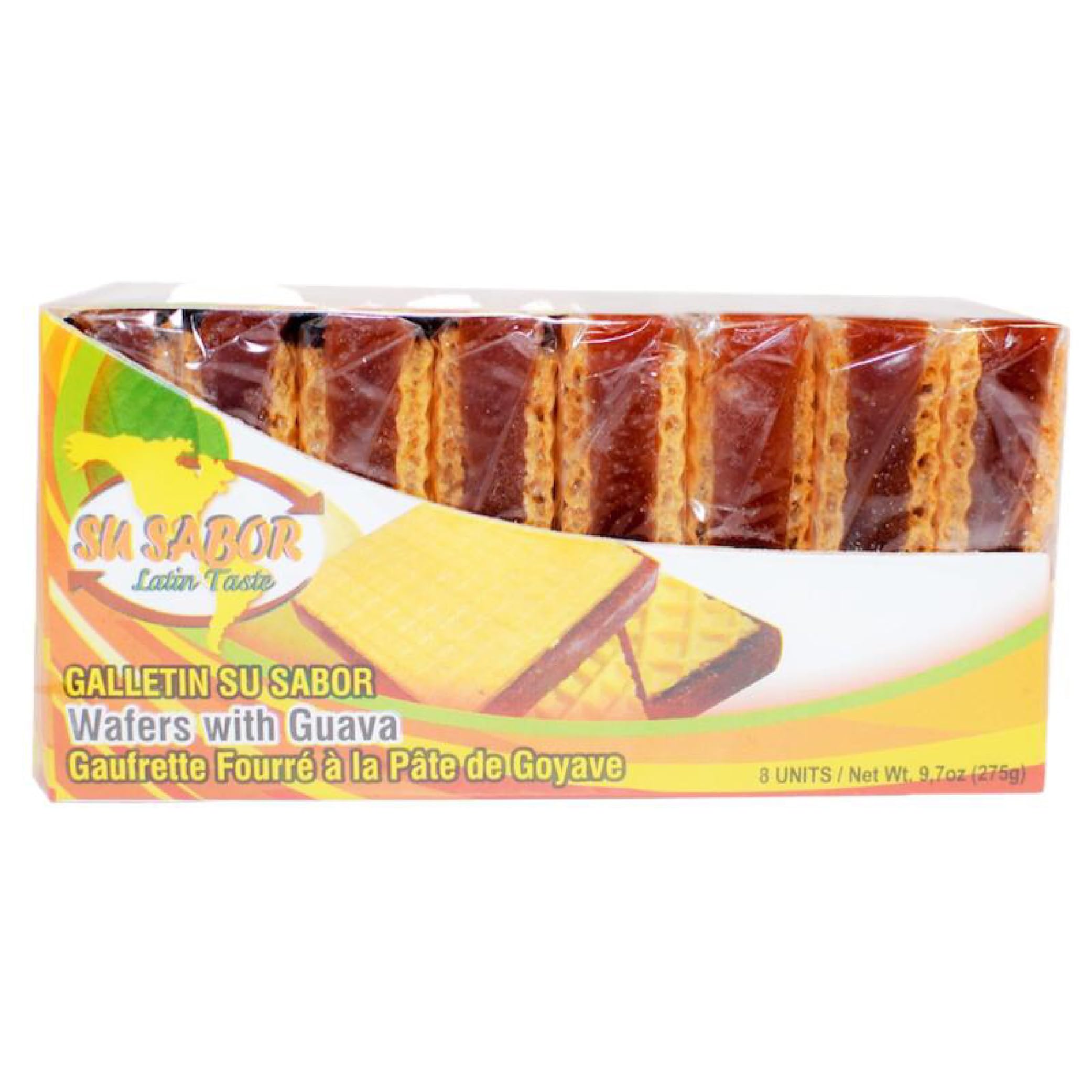 Amazon.com: Su Sabor Wafers with Guava / Galletin (8 Units) : Grocery ...