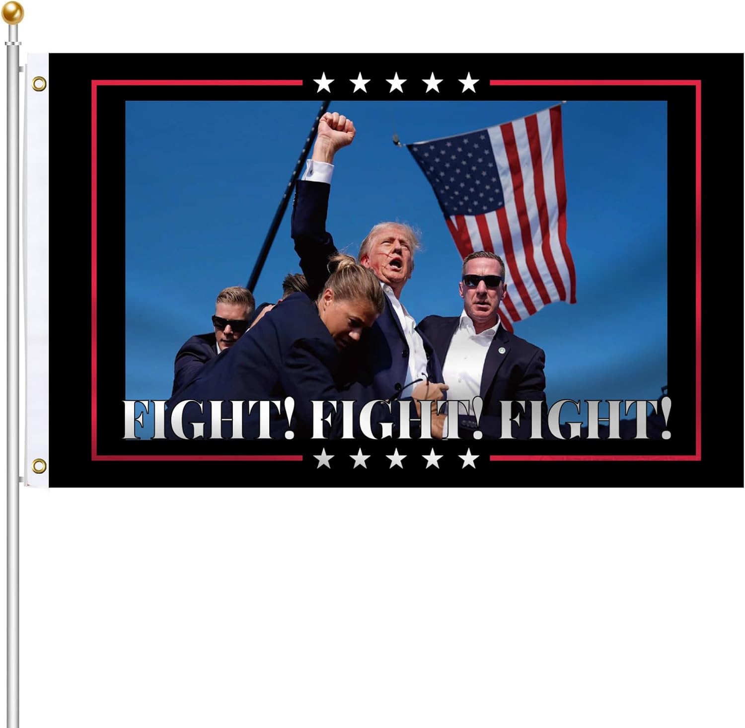 Amazon.com : Trump Shooting Flag Trump Flags 2024 3x5 FT Trump ...