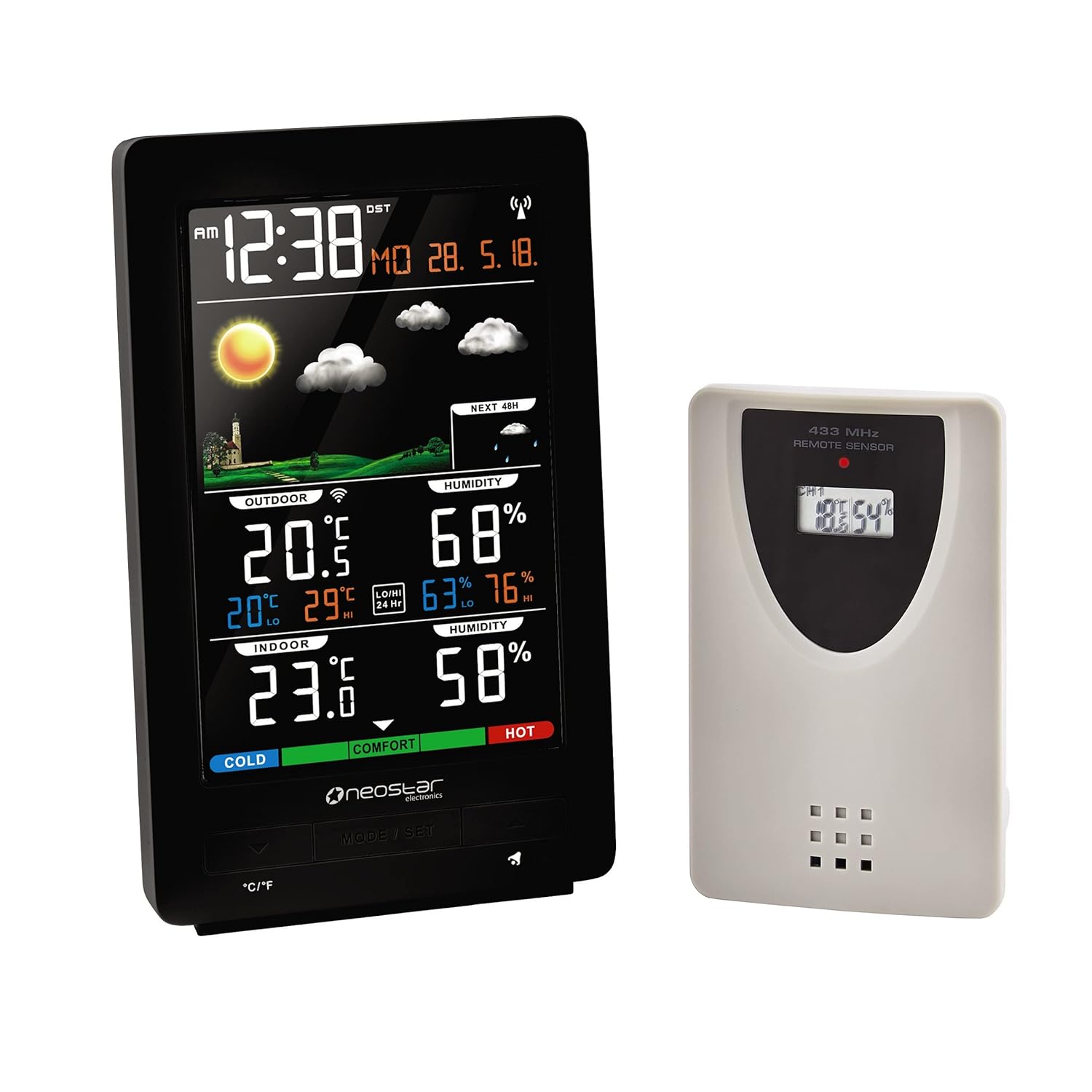 Wireless Colour Weather Station (Premium Quality ) Radio Controlled ...