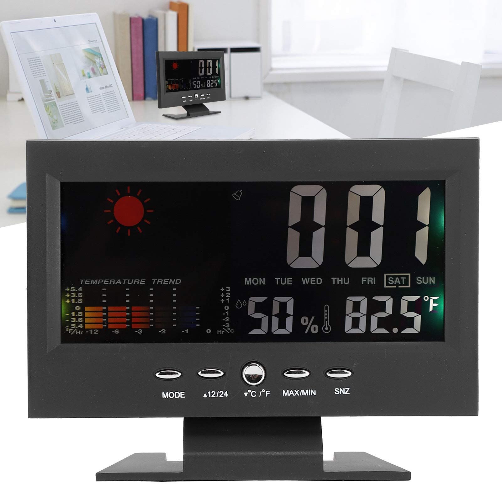 Buy Digital, Indoor Temperature Humidity Meter with Dual Sensors for ...