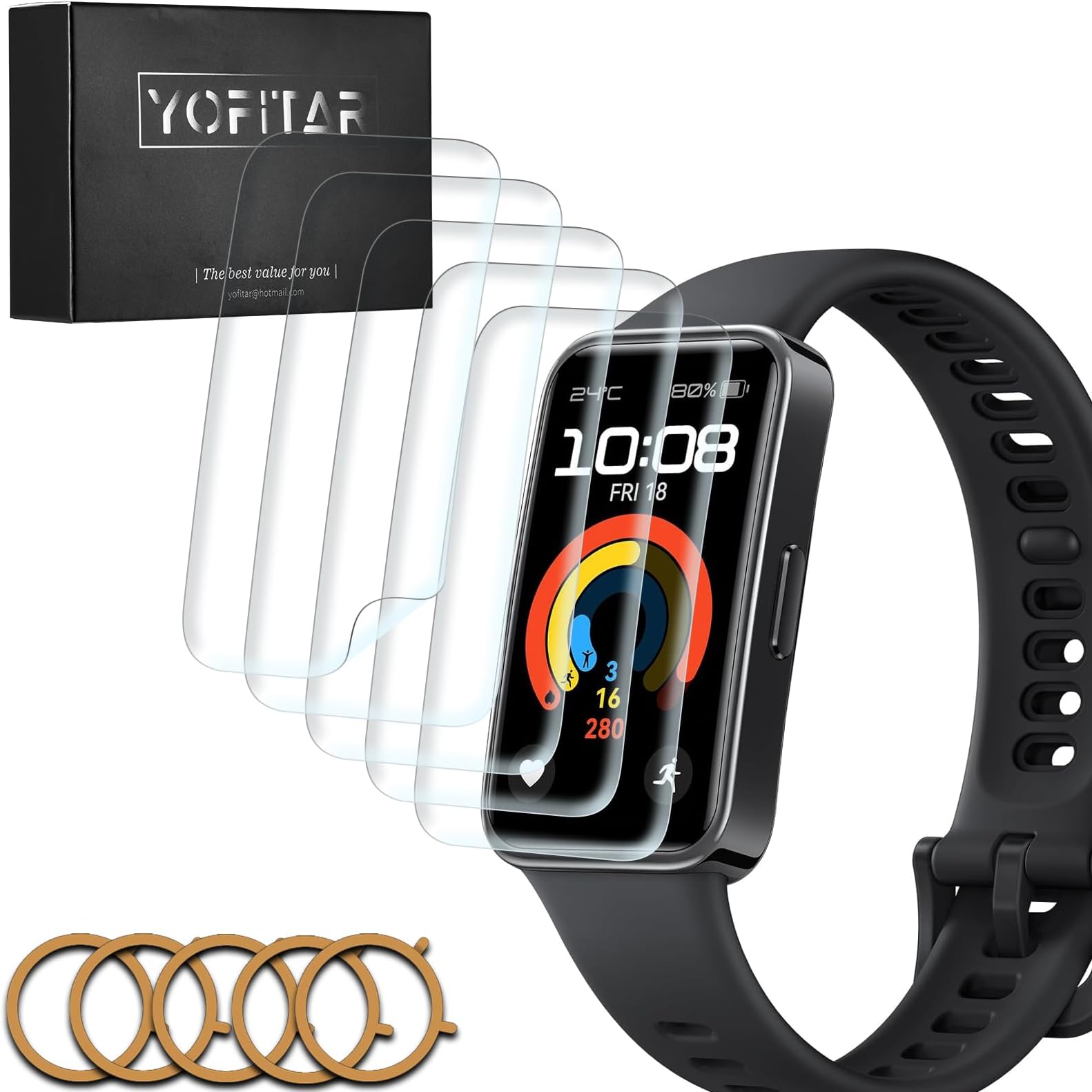 Amazon.co.jp: 【3枚セット】For Huawei Band 9/Band 8 フィルム PET複合材 炭素繊維 高透過率 HUAWEI スマートウォッチ band9/band8 ...