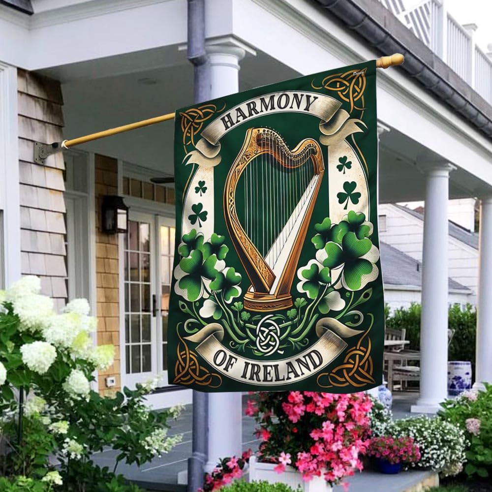 Civil War Irish Harp Flag