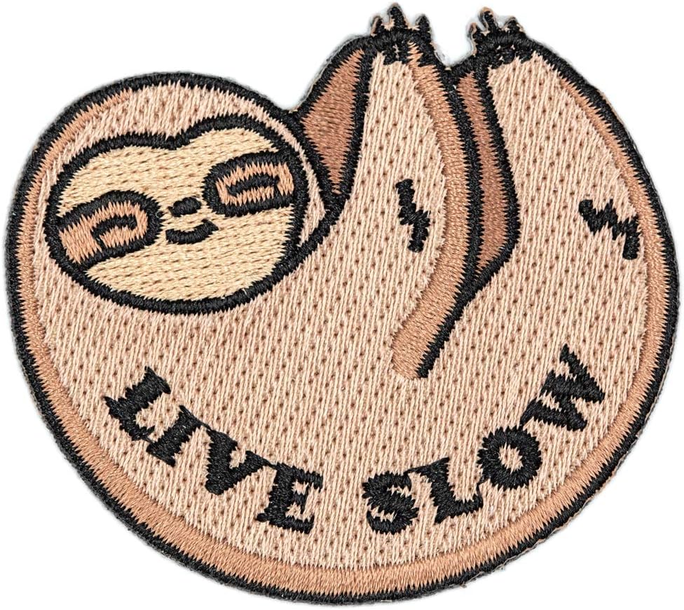 Amazon.com: Randy Otter "Good Morning Coffee Sloth" - Iron On Patch