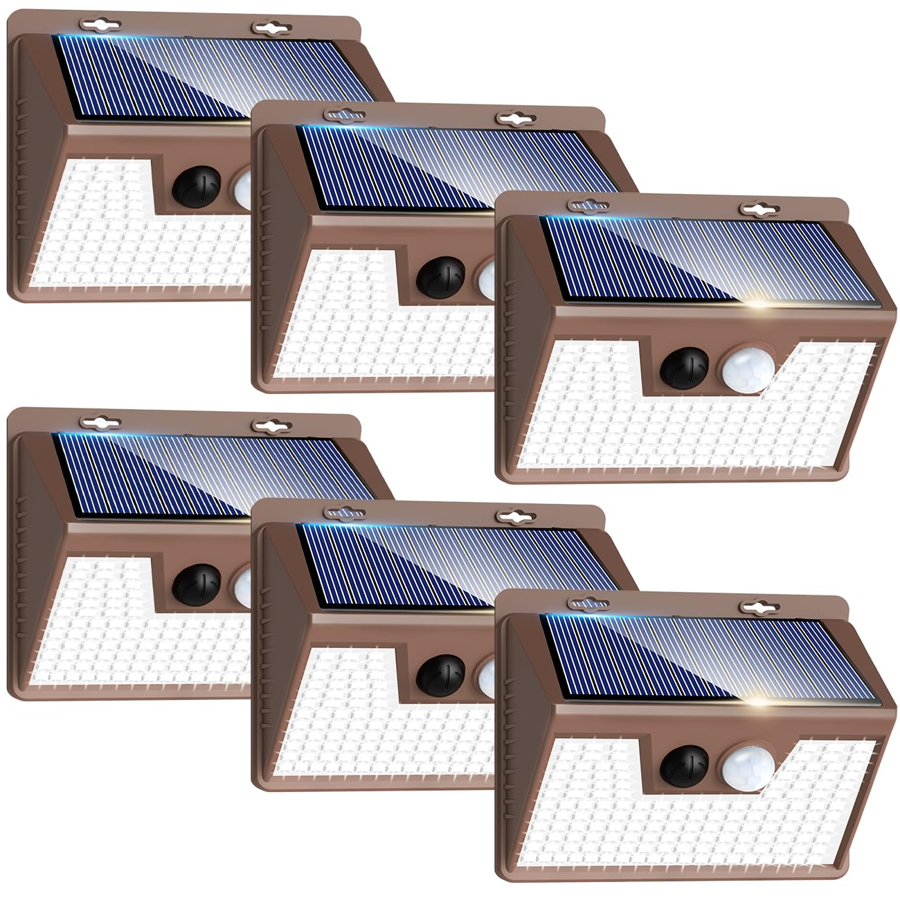 Peasur Solar Lights Outdoor Waterproof [6 Pack/140LED/Brown], Ultra ...