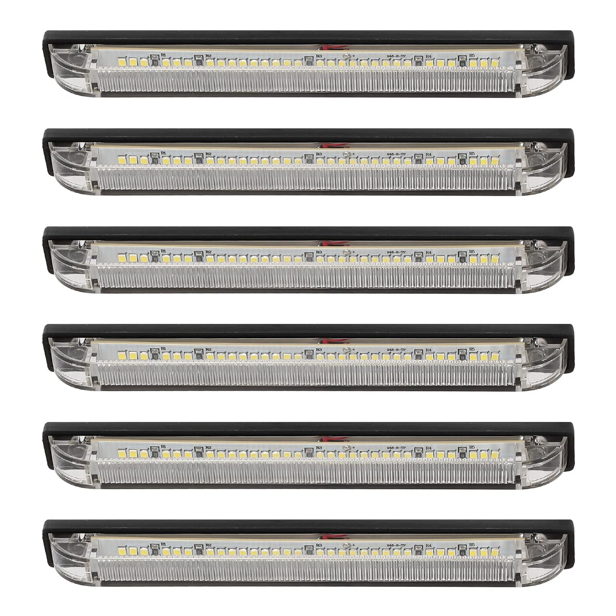 Amazon.com: Partsam 6Pcs 8 Inch Slim Line LED Utility Strip Bar 18LED ...