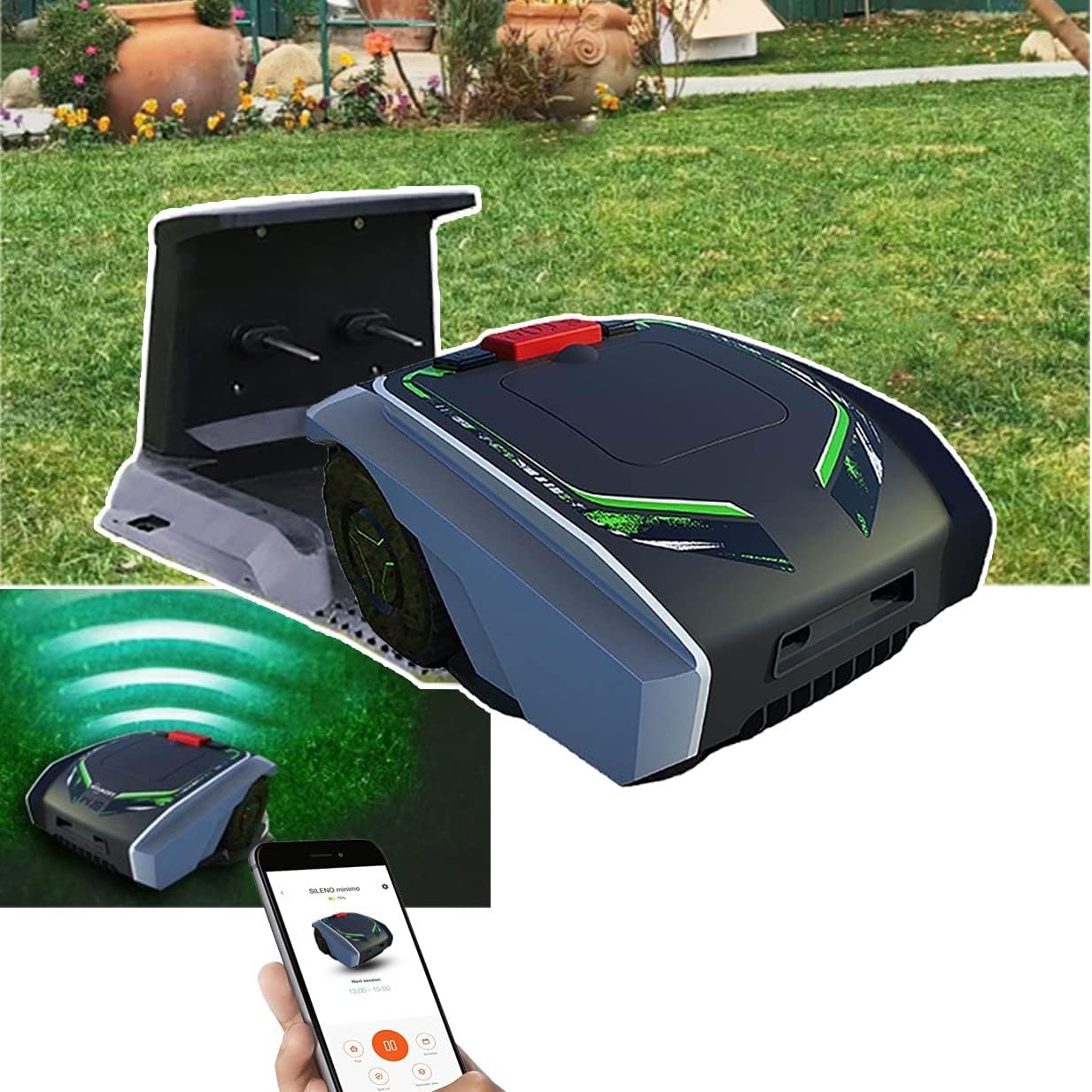 Automatic Robotic Lawn Mower, App Control, with Virtual Boundaries ...
