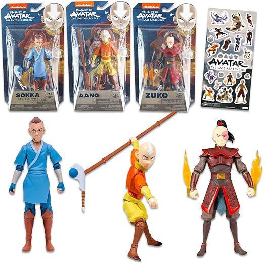 Amazon.com: Nickelodeon Avatar The Last Airbender Action Figure Set ...