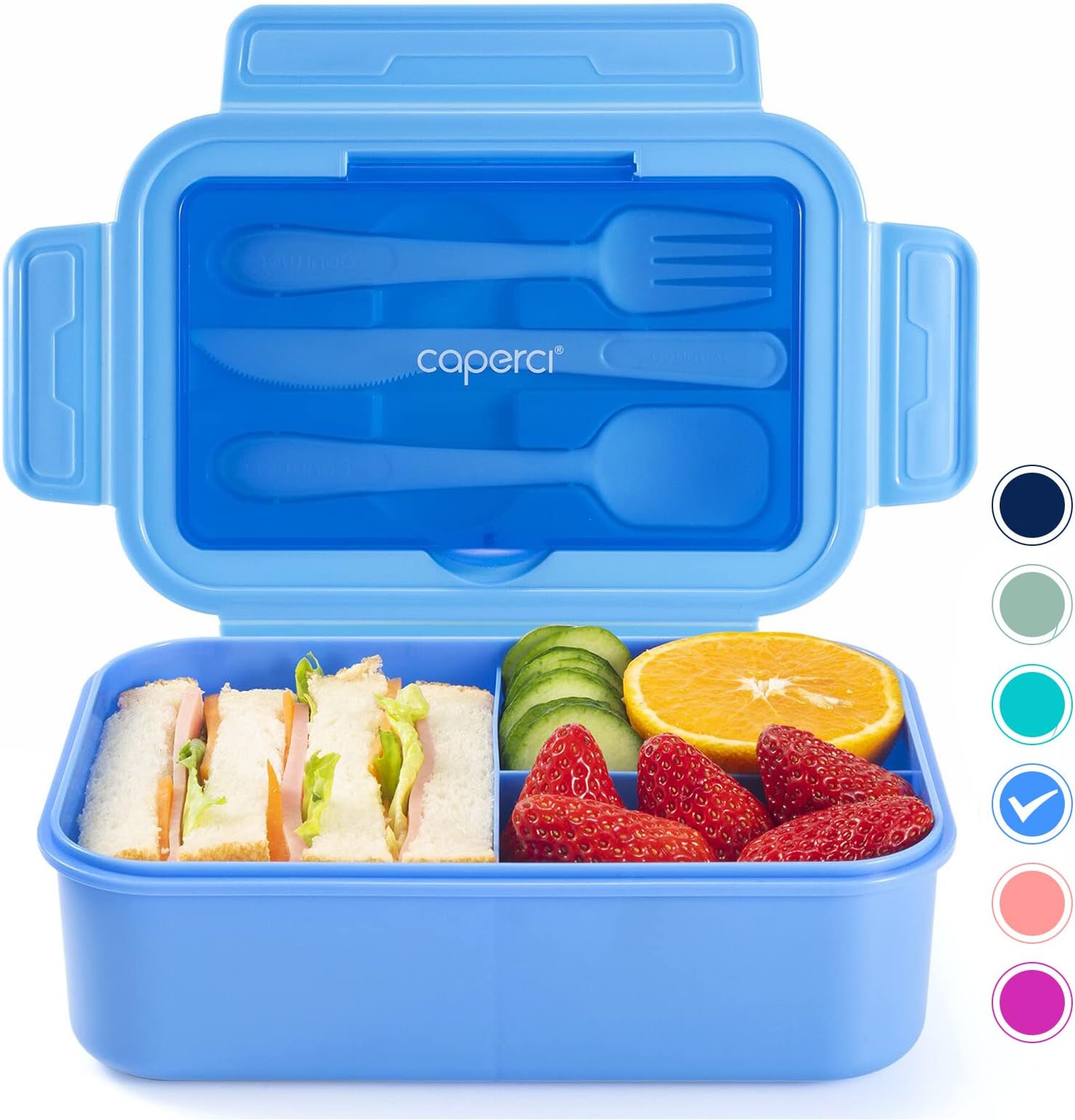 Amazon.com: Caperci Wheat Straw Bento Lunch Box Containers for Adults ...