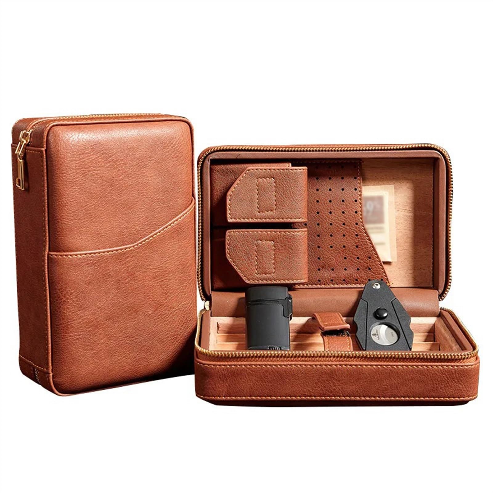 Amazon.com: GRFIT Travel Cigar Case Portable Humidor Cigar Box Travel ...