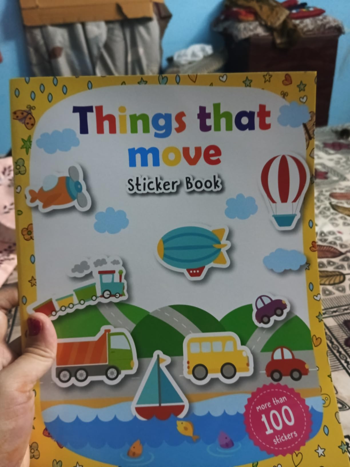 Buy Set of 4 Sticker Books for Kids - Number, ABC, Things that Move ...