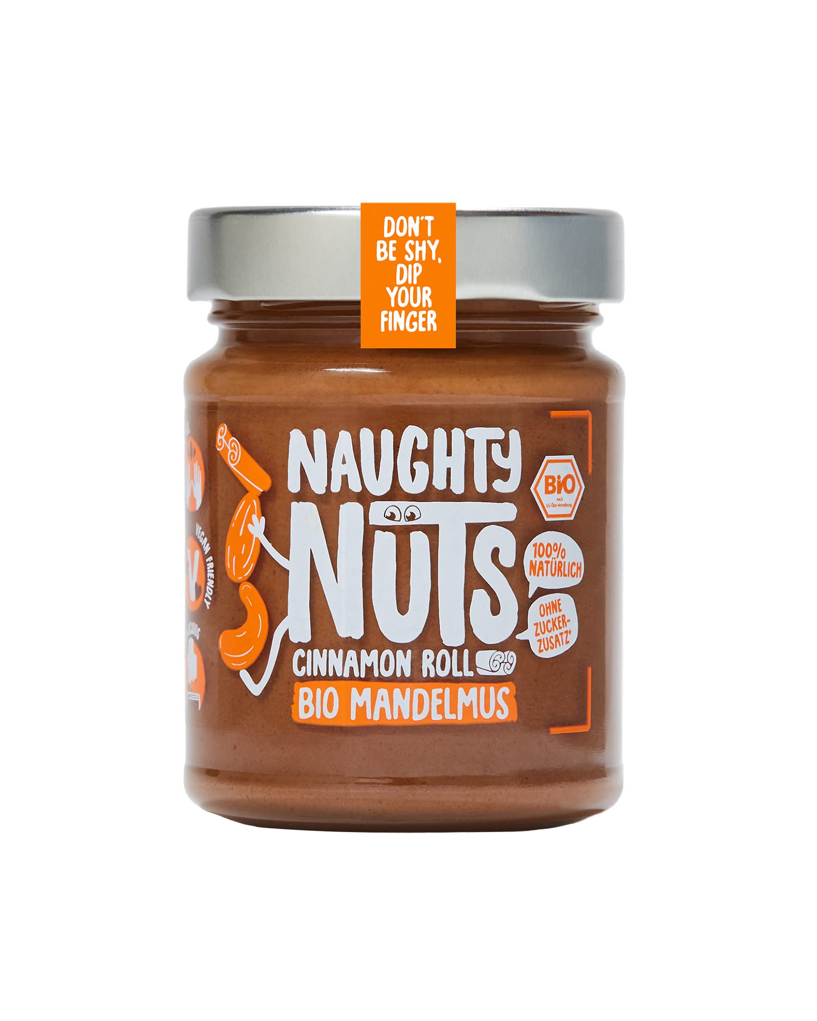NAUGHTY NUTS Bio Almond Butter Cinnamon Roll | With almonds & cinnamon ...