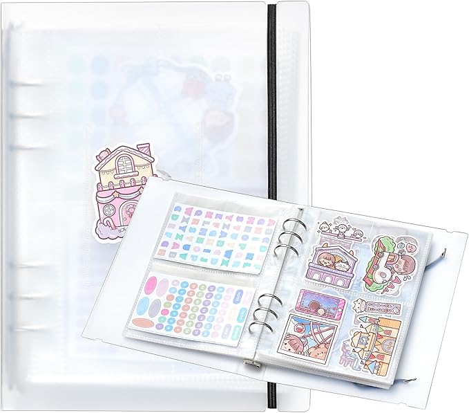 Amazon.com: 1pcs A5 Sticker storage Album,sticker organization ...