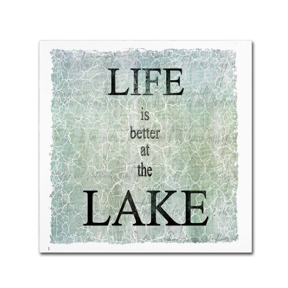 Amazon.com: Life Is Better At The Lake by LightBoxJournal, 14x14-Inch ...