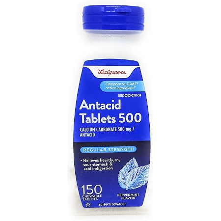 Amazon.com: Walgreens Regular Strength Antacid/Calcium Supplement ...