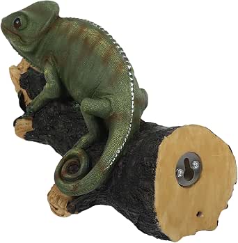 Outanaya Garden Animal Sculpture Lizard Ornament Lamp Garden Lizard ...