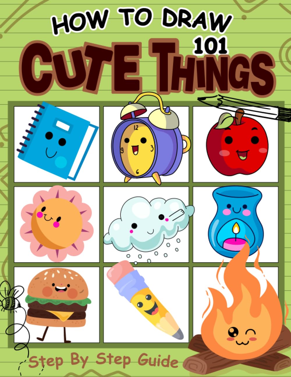 Buy How To Draw 101 cute things for kids: Simple and easy step-by-step ...