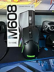 Amazon | 【2024新登場 超軽量設計】TUNSONE ゲーミングマウス ワイヤレス 瞬時接続 無線2.4GHz/有線両対応 低遅延 高精度 10000DPI 超軽量 80g 6ボタン ...