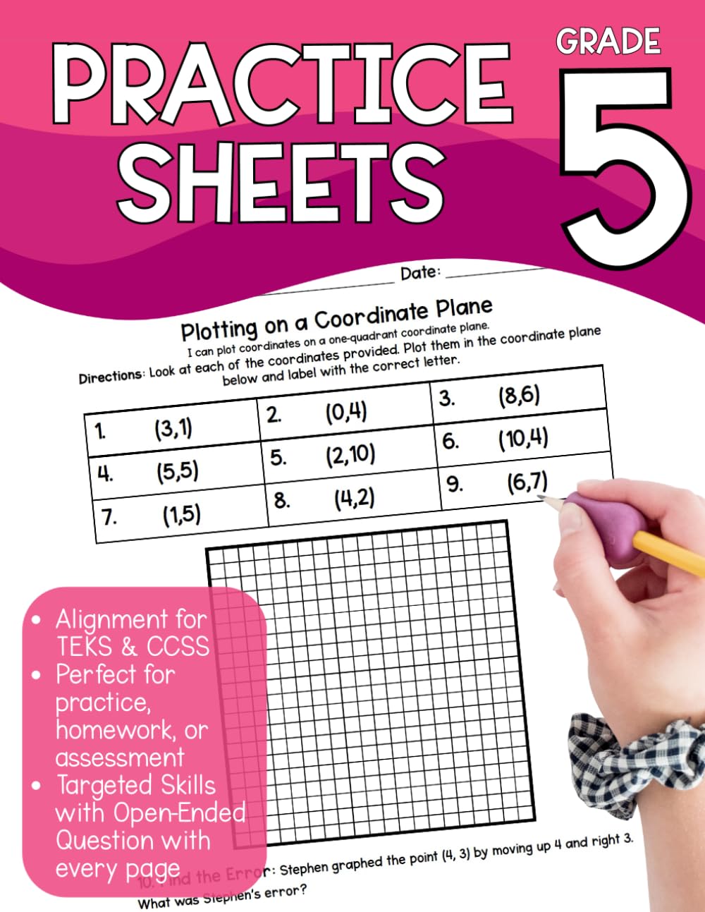 Fifth Grade Math Practice Sheets - Practice Workbook - 5th Grade Skills ...
