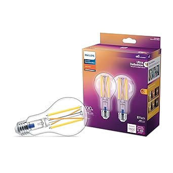 Philips LED A21 Ultra Definition Dimmable LED Light Bulbs - Flicker ...