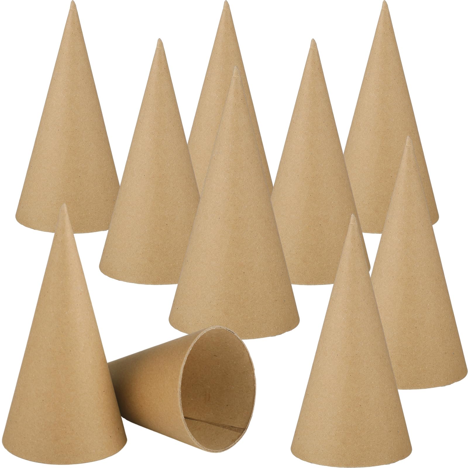 Amazon.com: Zhanmai 12 Pcs Paper Mache Cones Open Bottom Cardboard Craft Cone for Fall Halloween ...