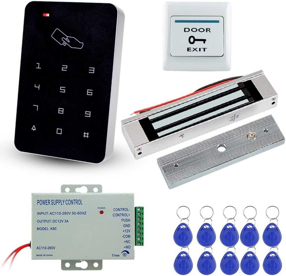 Amazon.com : LIBO Stand-Alone Door Access Control System Kit Set with ...