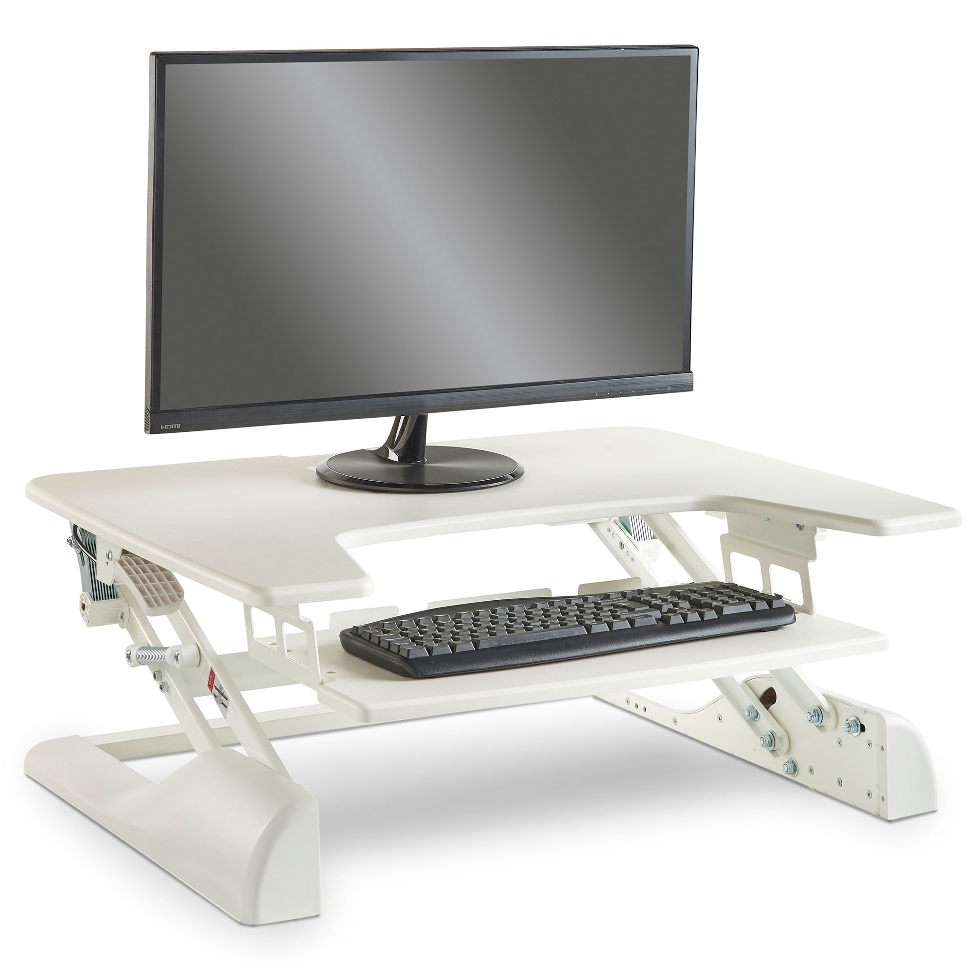 Buy VonHaus Sit Stand Desk - Height Adjustable Sitting Standing ...