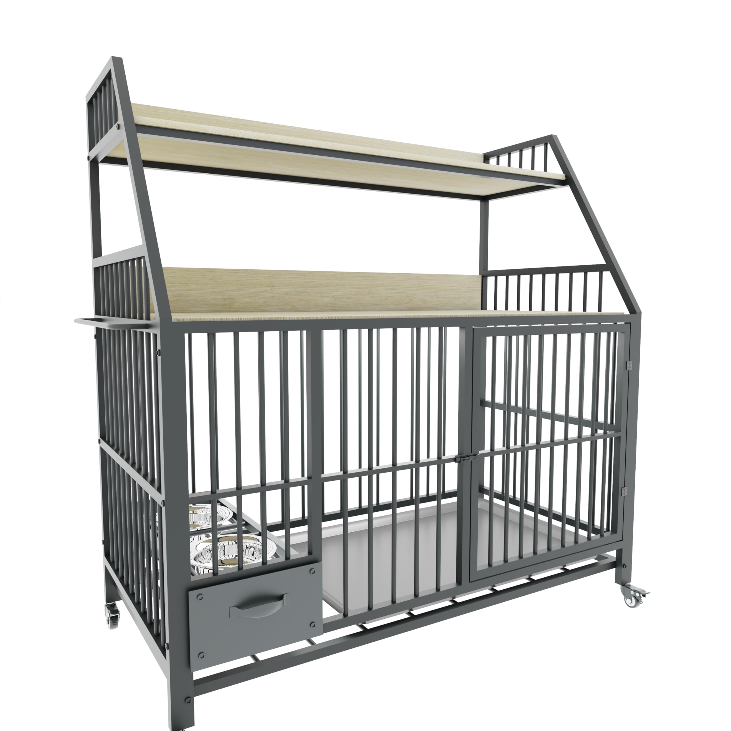 Snapklik.com : KEIKI 47 Inch Dog Crate Furniture For Large Medium Dogs