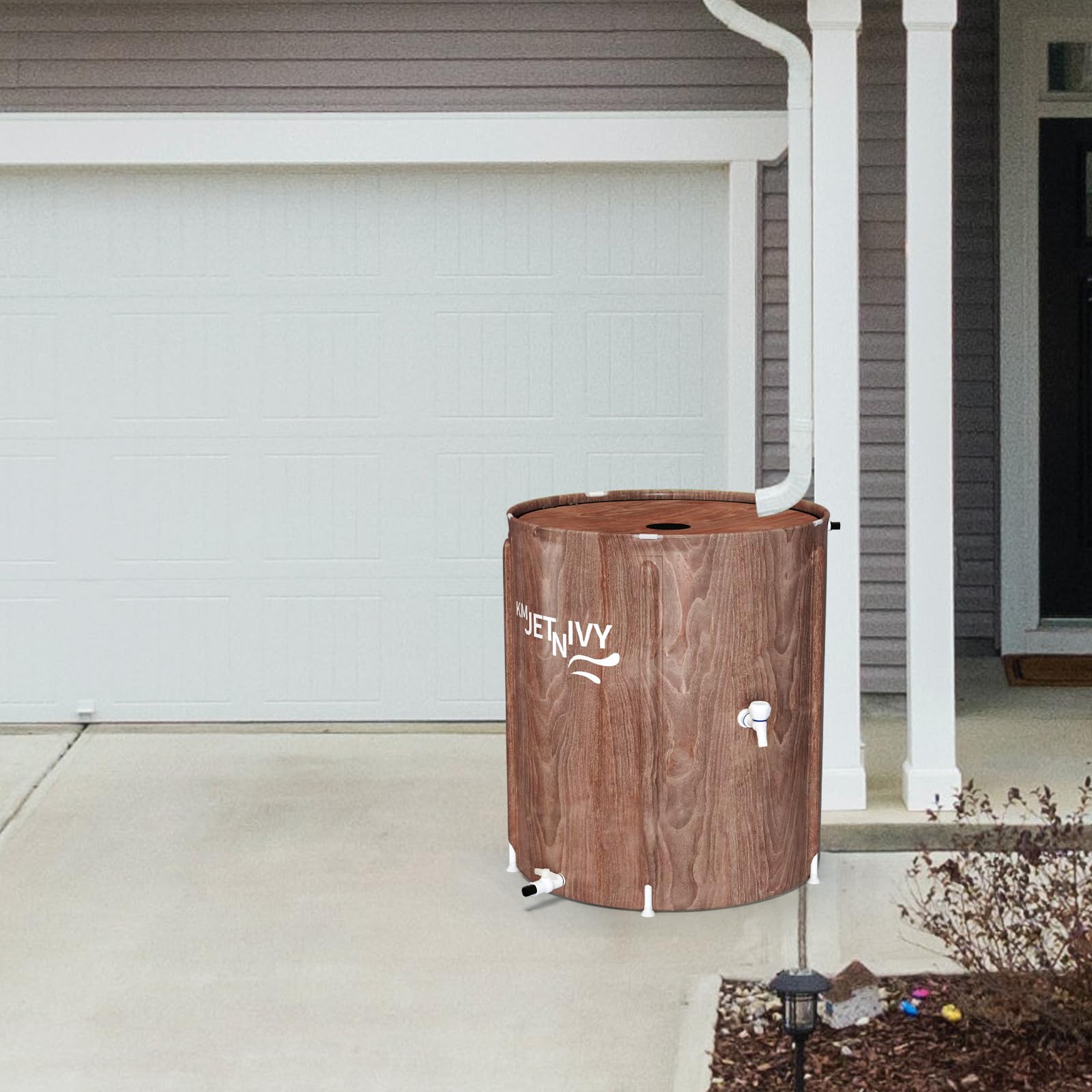Snapklik.com : KMJETNIVY Rain Barrel Anti-Collapse Collapsible Rainwater Collection System