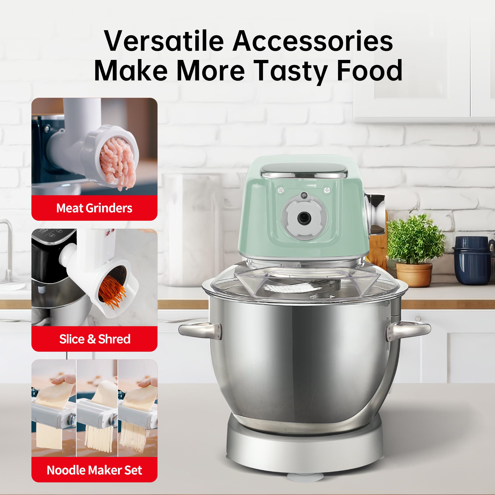 Snapklik.com : Hauswirt High-End Smart Stand Mixer M5, LED Touchscreen ...