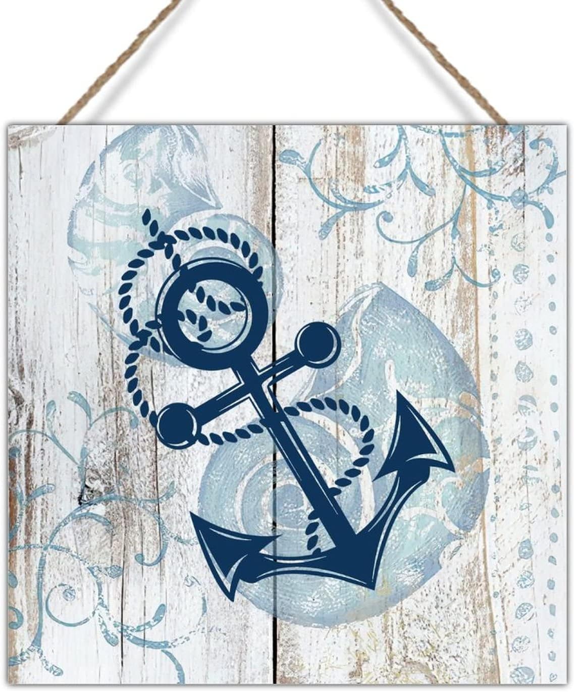 Amazon.com: Ocean Theme Wood Sign Wall Decor Nautical Vintage Navy ...