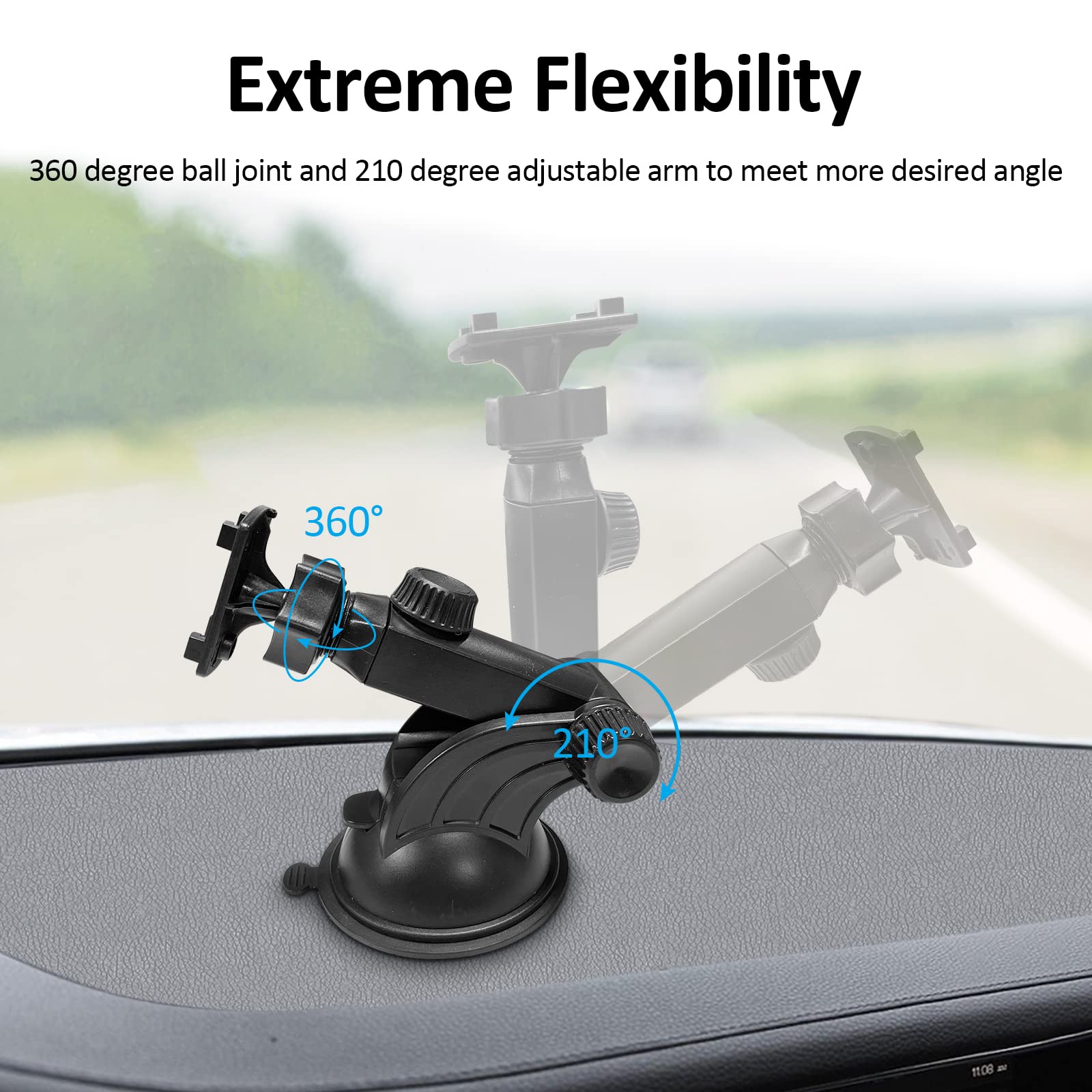 Snapklik.com : CAPURIDE Car Audio Receiver, Replacement Suction Cup ...