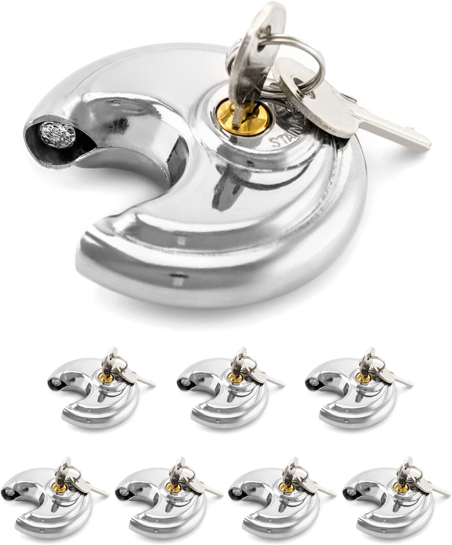 DuoTyga Discus Keyed Alike Padlock, 2-3/4 Inch Wide, Heavy Duty ...