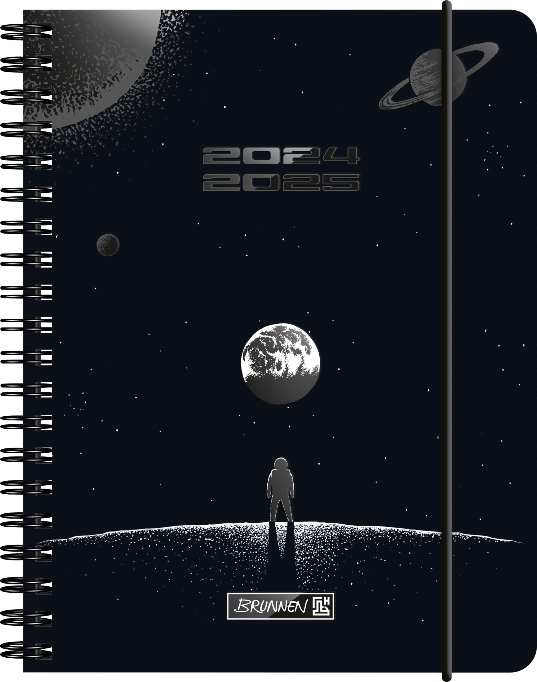 BRUNNEN Schülerkalender (2024/2025) „Monochrome“, 2 Seiten = 1 Woche ...
