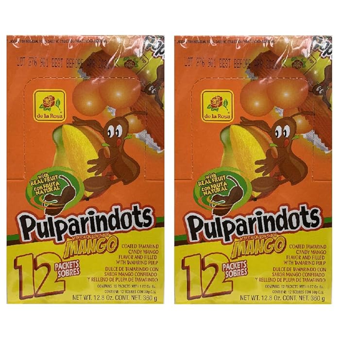 Buy DE LA ROSA Pulparindots Dulce de Tamarindo Sabor Mango 2 PACK 12 ...