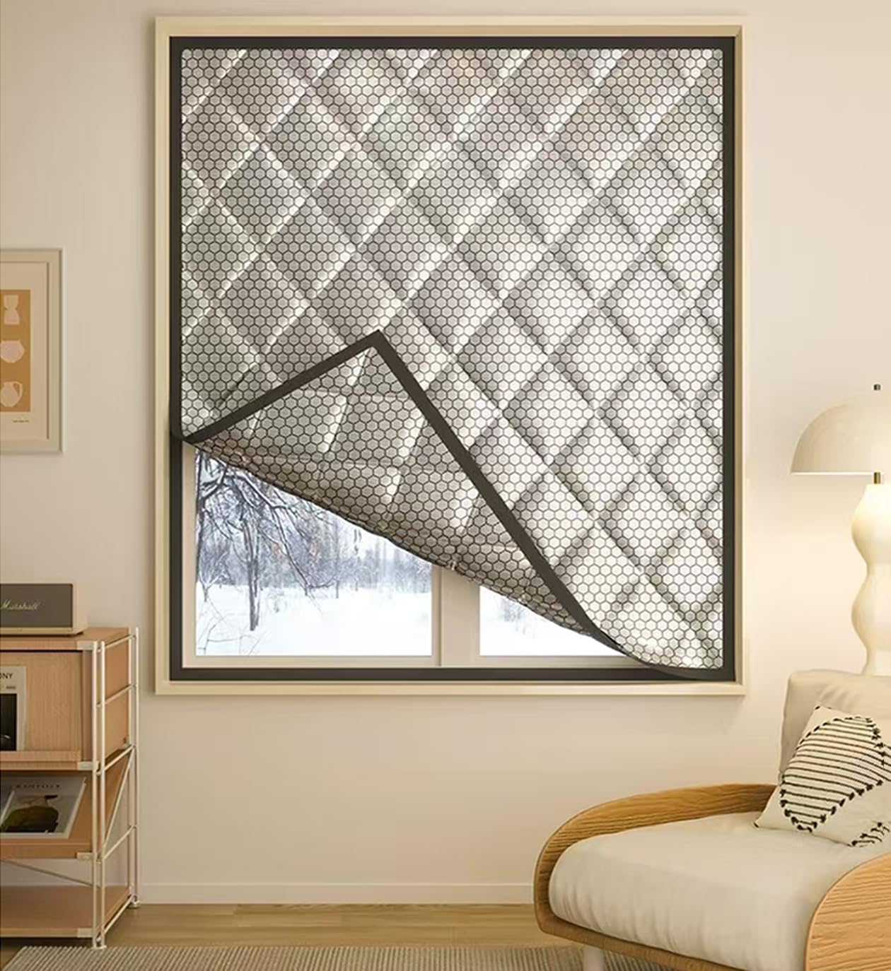 40x60cm(W*H) 3 Layer Winter Insulated Window Cover,Oxford Thermal ...