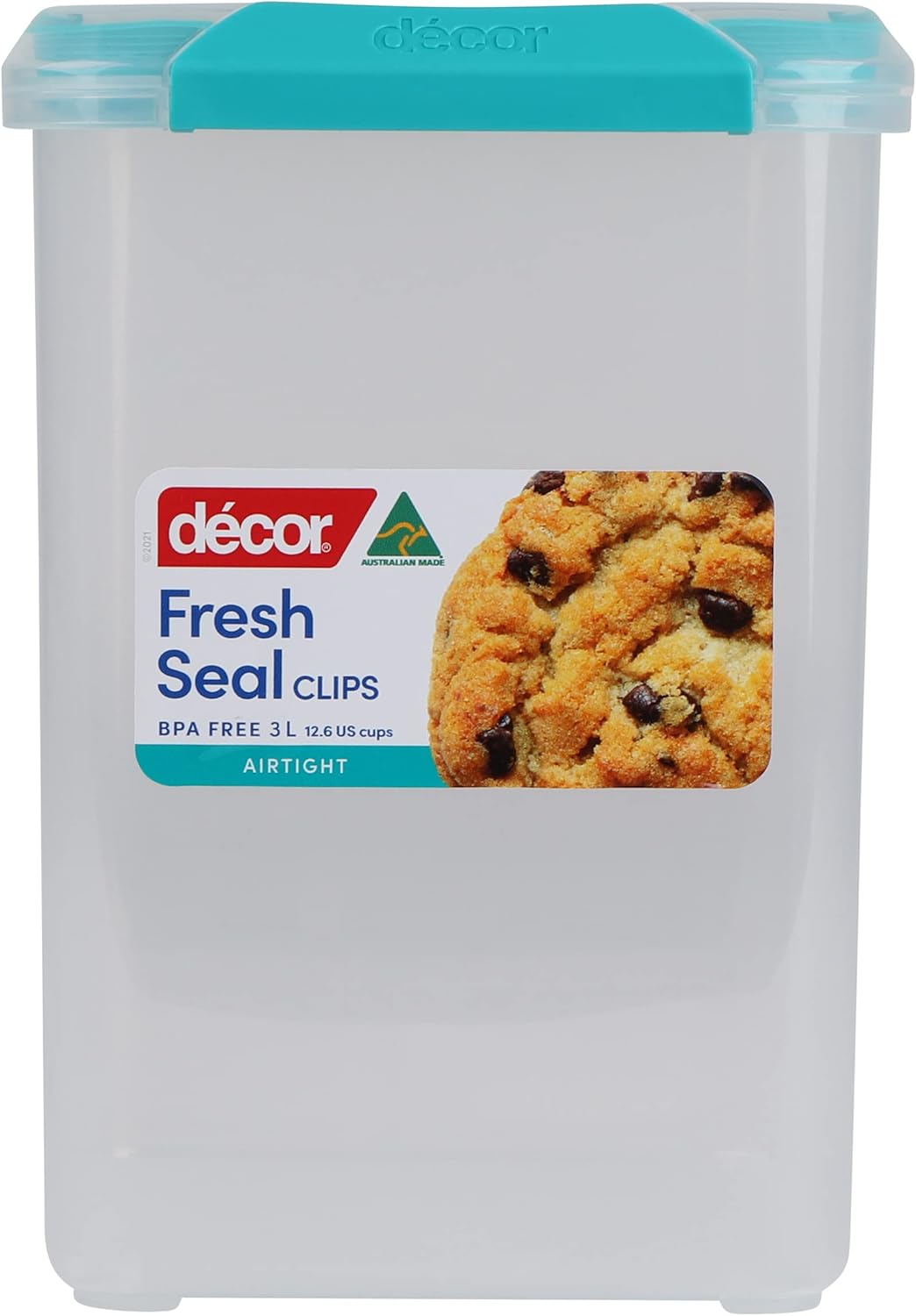 Amazon.com: Décor 3L Square plastic biscuit storage container | Plastic ...