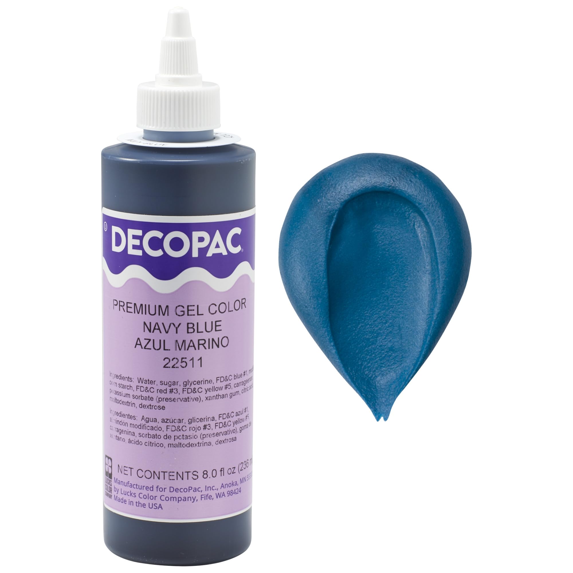Amazon.com: DecoPac Premium Gel Food Coloring | Navy Blue Food Coloring ...
