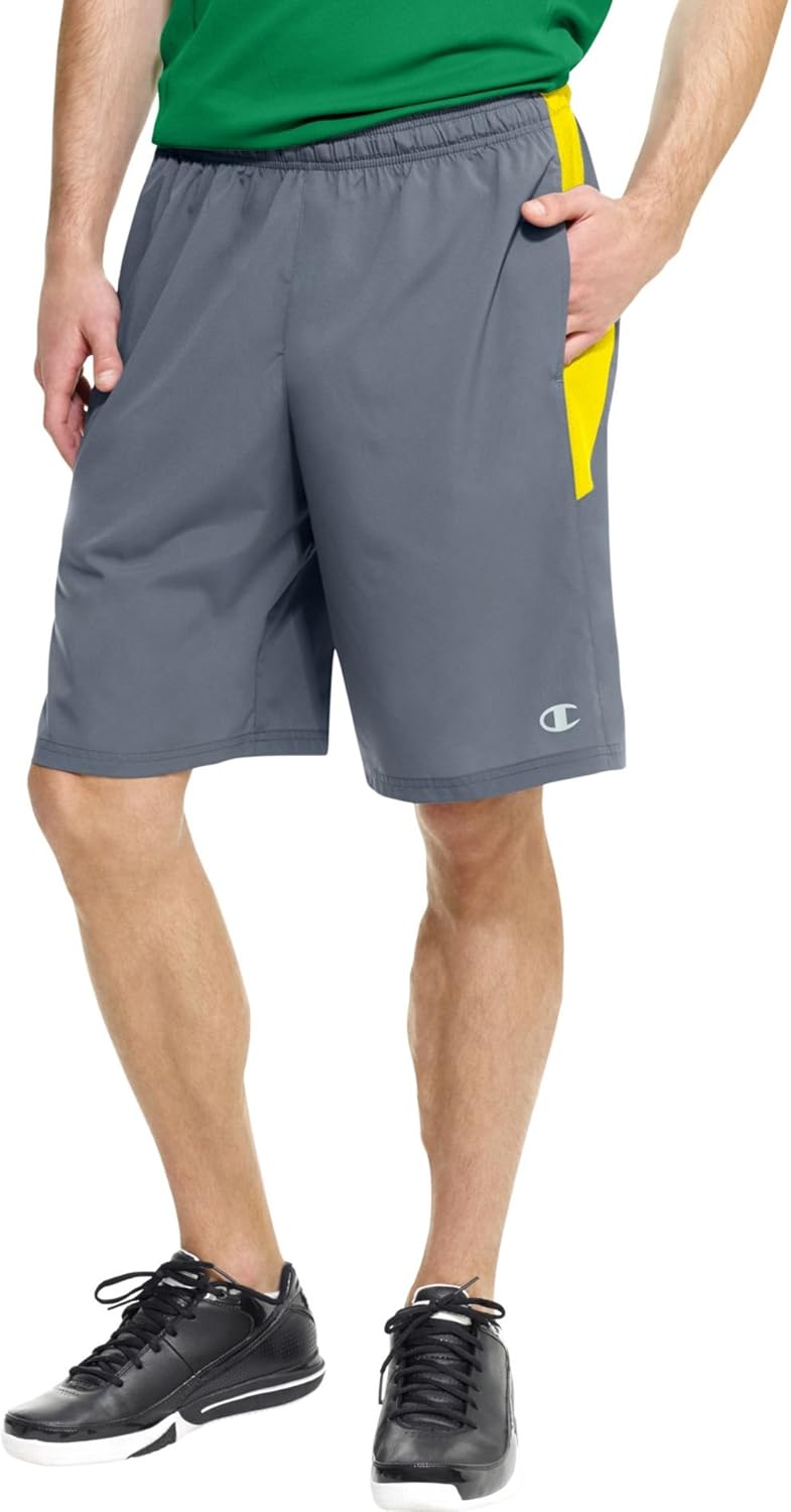 Champion Men`s Powertrain Woven Shorts at Amazon Men’s Clothing store