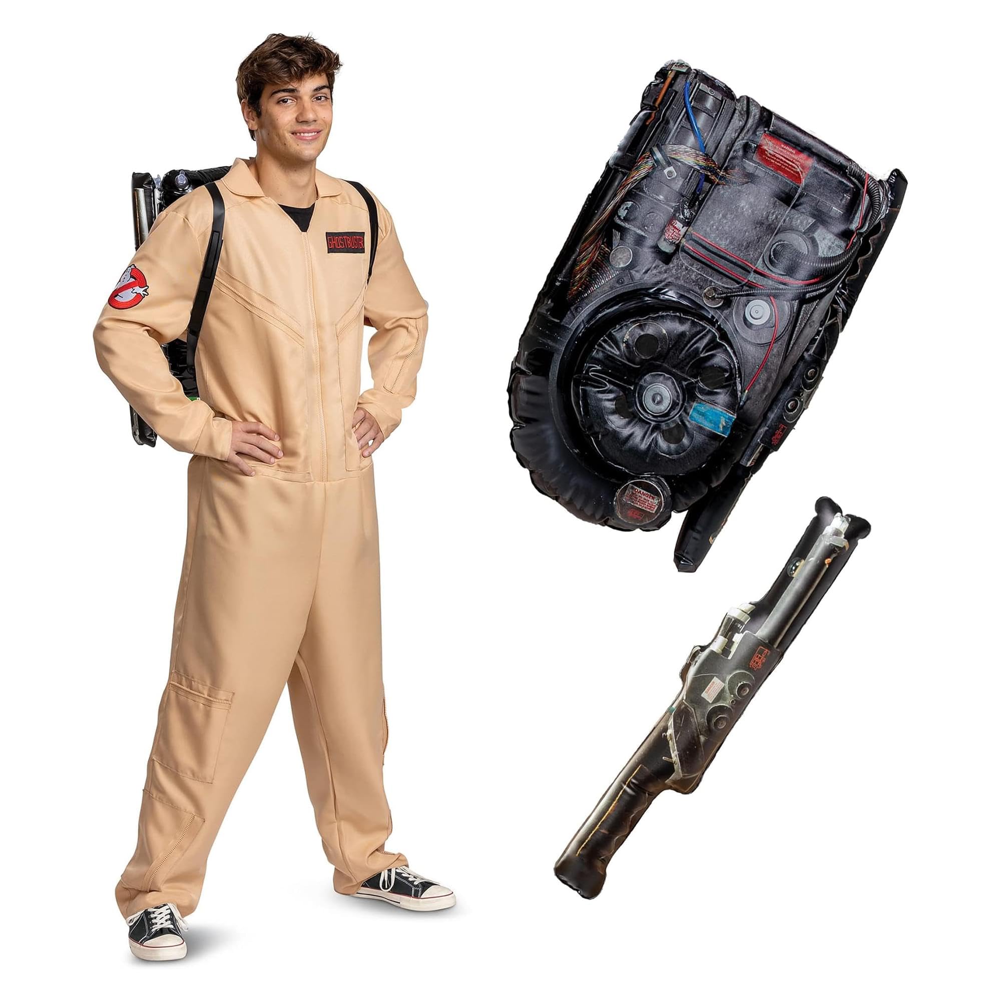 Amazon.com: Disguise unisex-adult Ghostbusters Costume Outfit, Official ...