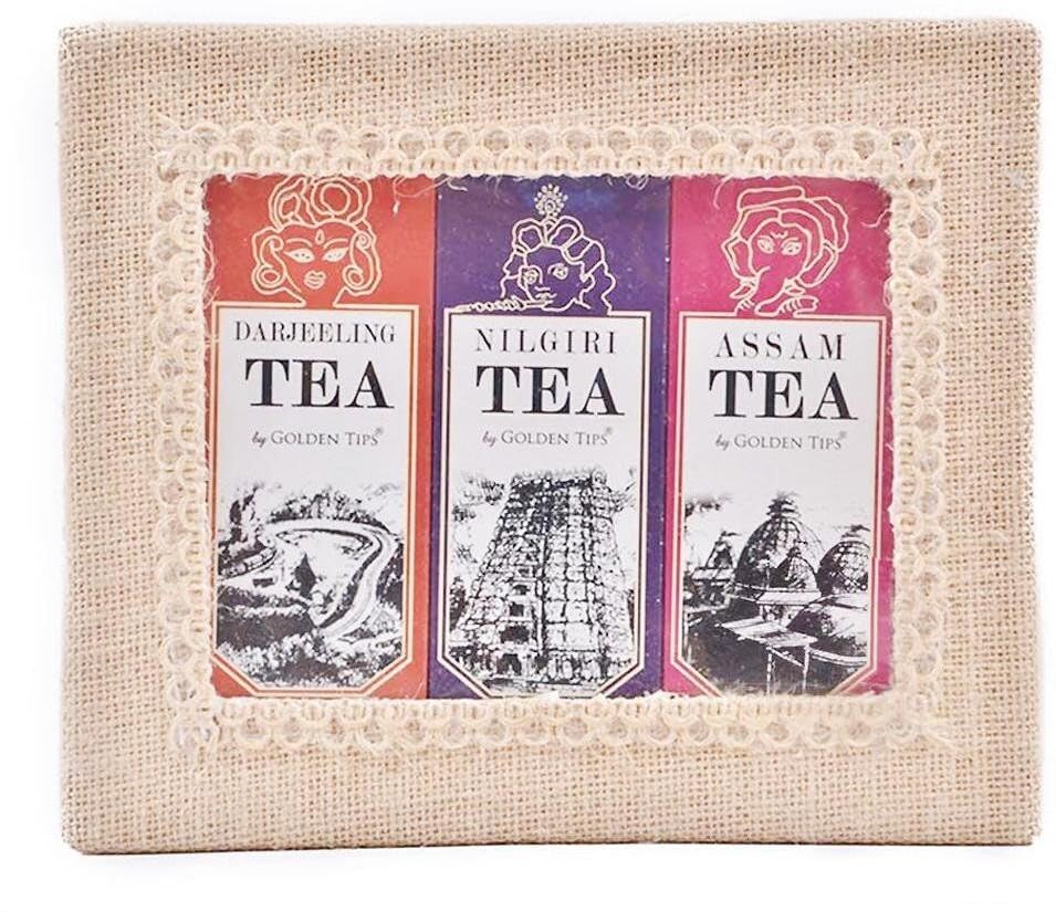 Golden Tips Loose Leaves Premium Darjeeling, Nilgiri and Assam Black ...