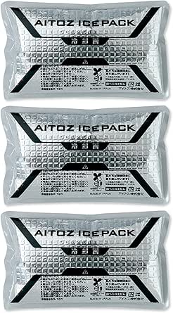 Amazon.co.jp: [アイトス] 保冷剤 3個セット アイスパック AZ-865933 冷却ベスト 水冷ベスト 空調風神服 バートル フリーザー対応 プロユニステッカー付 : ファッション